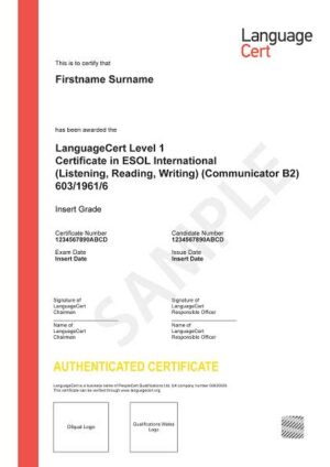 Πιστοποίηση Αγγλικών LanguageCert ESOL | Κουφόπουλος