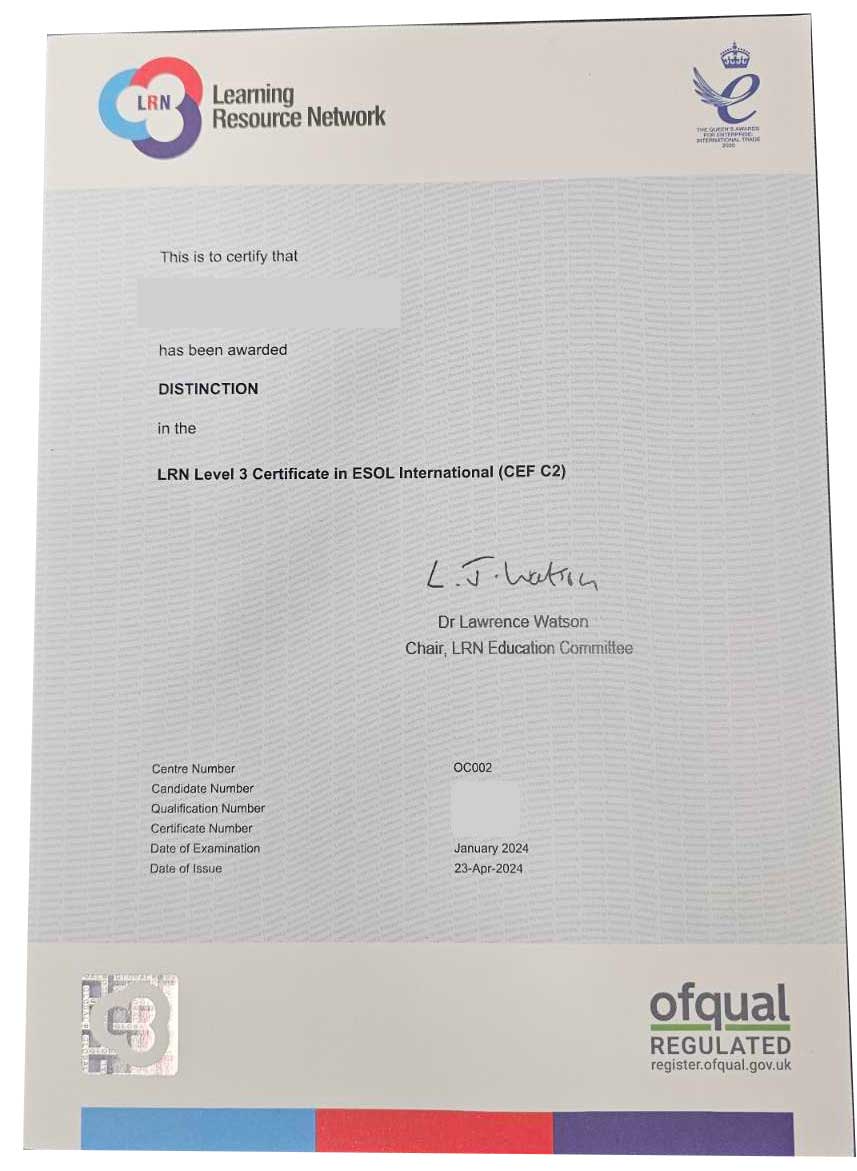 Πιστοποίηση Αγγλικών LRN | Πληροφορική Κουφόπουλου